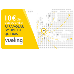 Códigos Descuento de 10€ en Vueling para tus vuelos